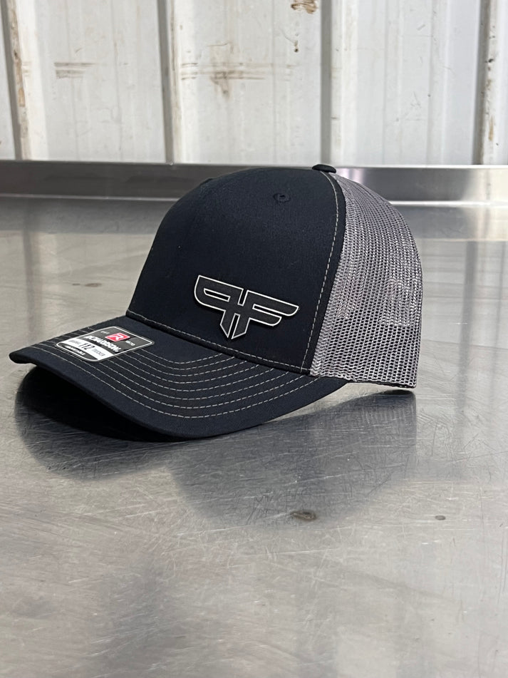 Black/Grey Curved Hat – Phillips Fab LLC