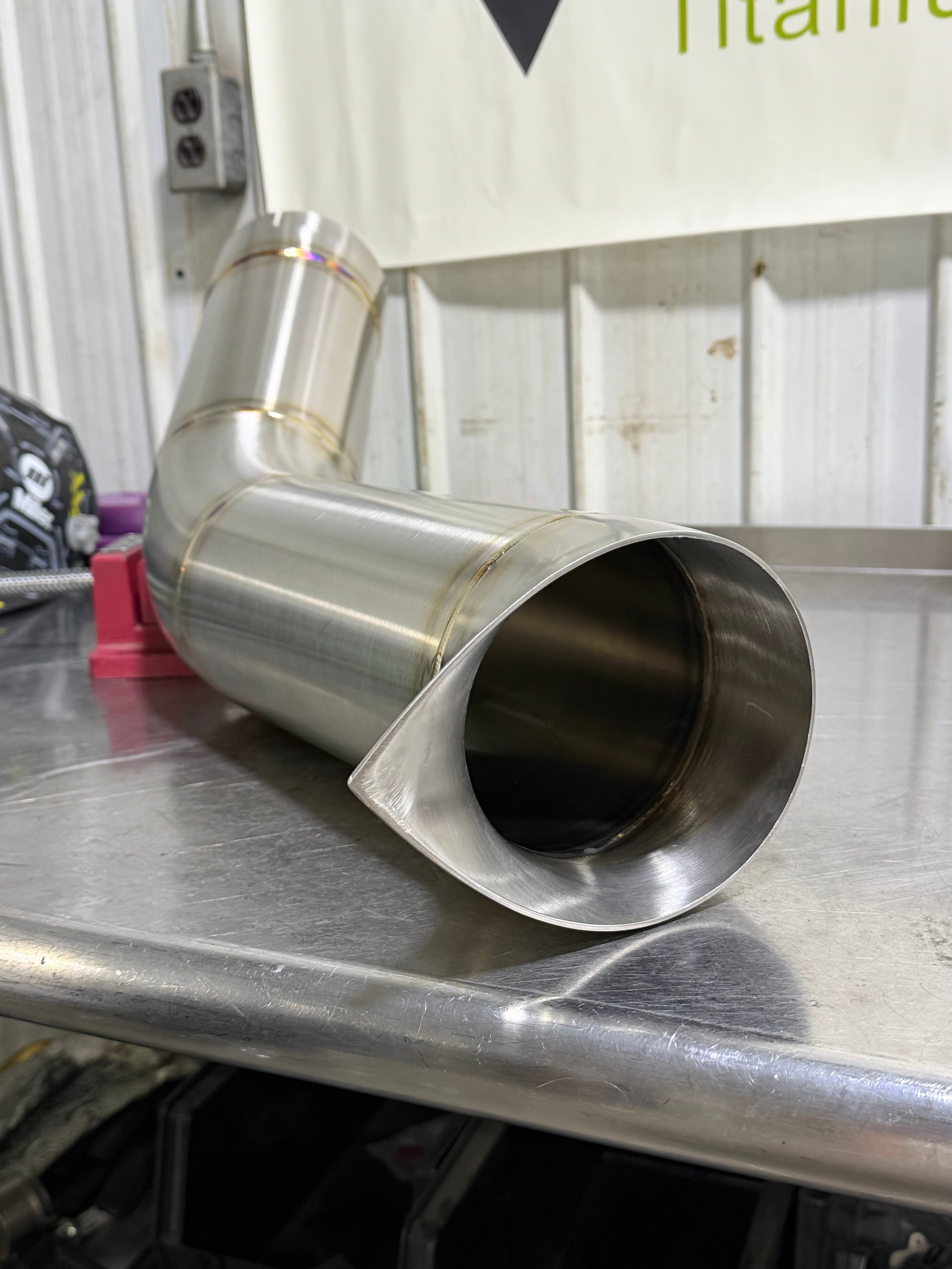 Stainless Tear Drop Exhaust Tip Elbow – Phillips Fab LLC